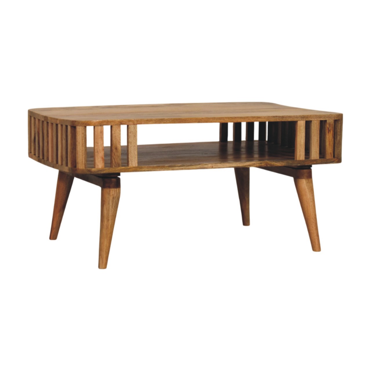 Slatted Oak-ish Coffee Table | The Woodman Furniture | Handcrafted ...