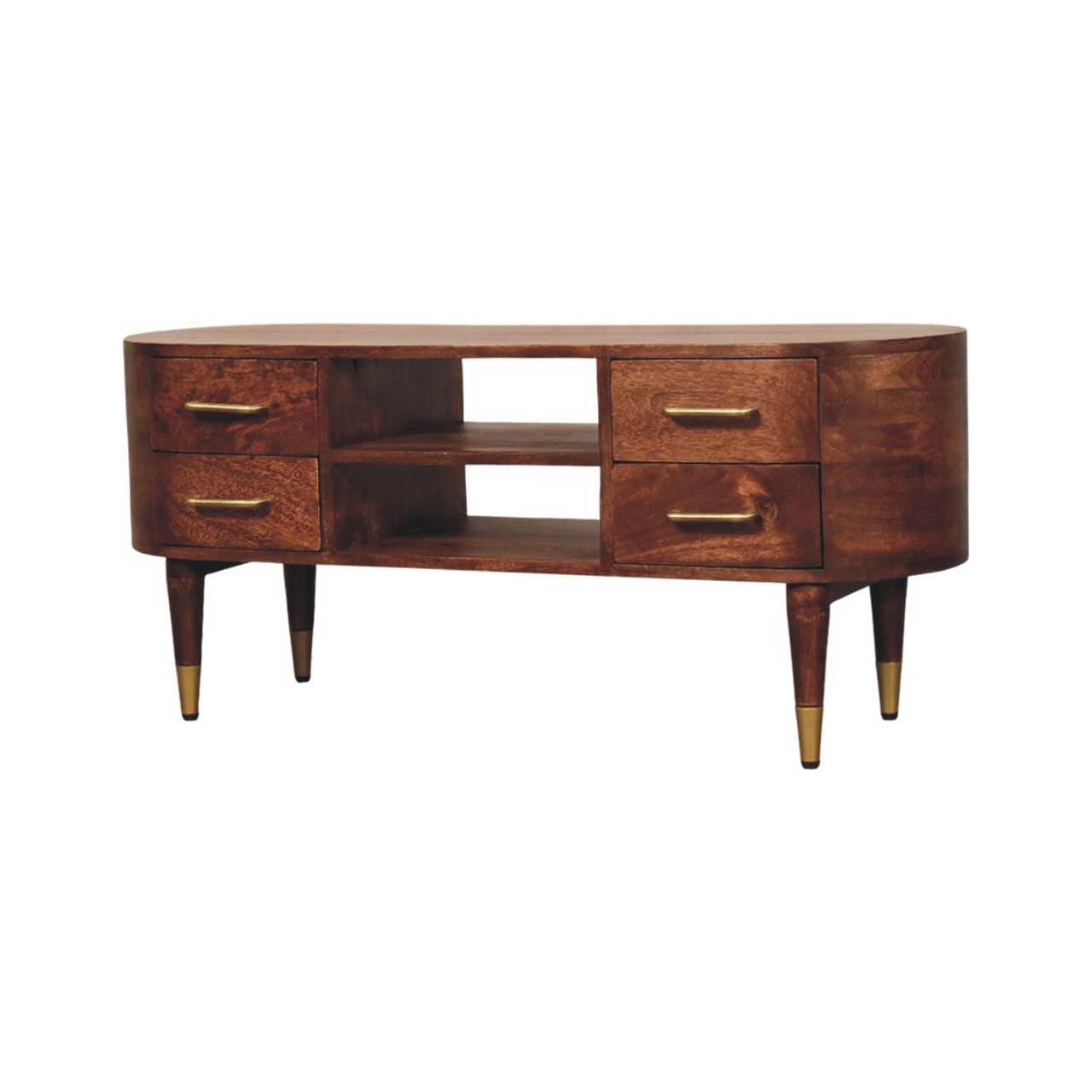 Jetson Curve Media Console | The Woodman Furniture | Handcrafted Furniture